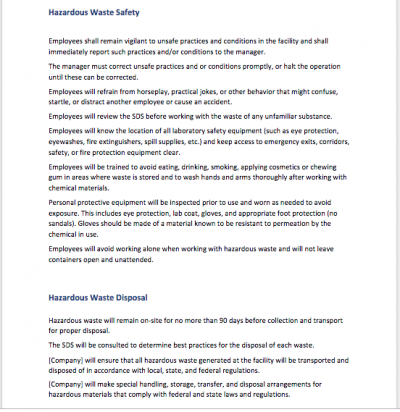 Cannabis Waste Management Plan | Marijuana Waste Managment Plan Template